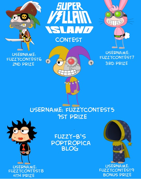 Fuzzy-B's Poptropica Blog: Super Villain Island Contest