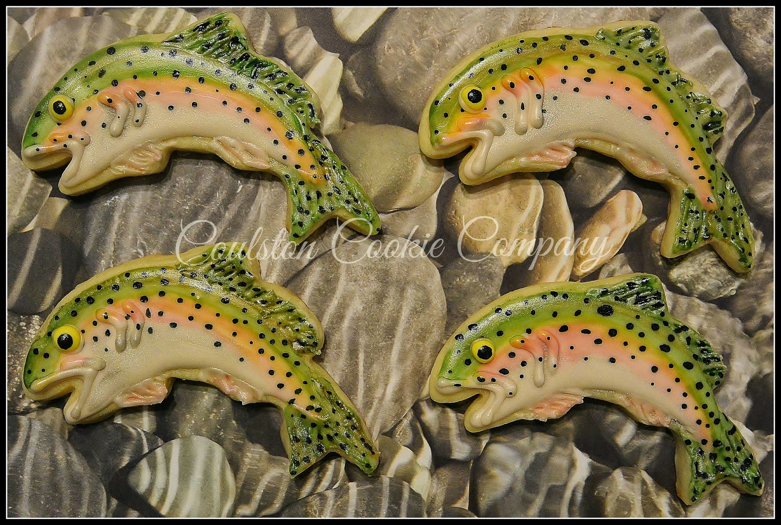 ...Coulston Cookie Company...: Hobby Cookies: Rainbow Trout Cookies