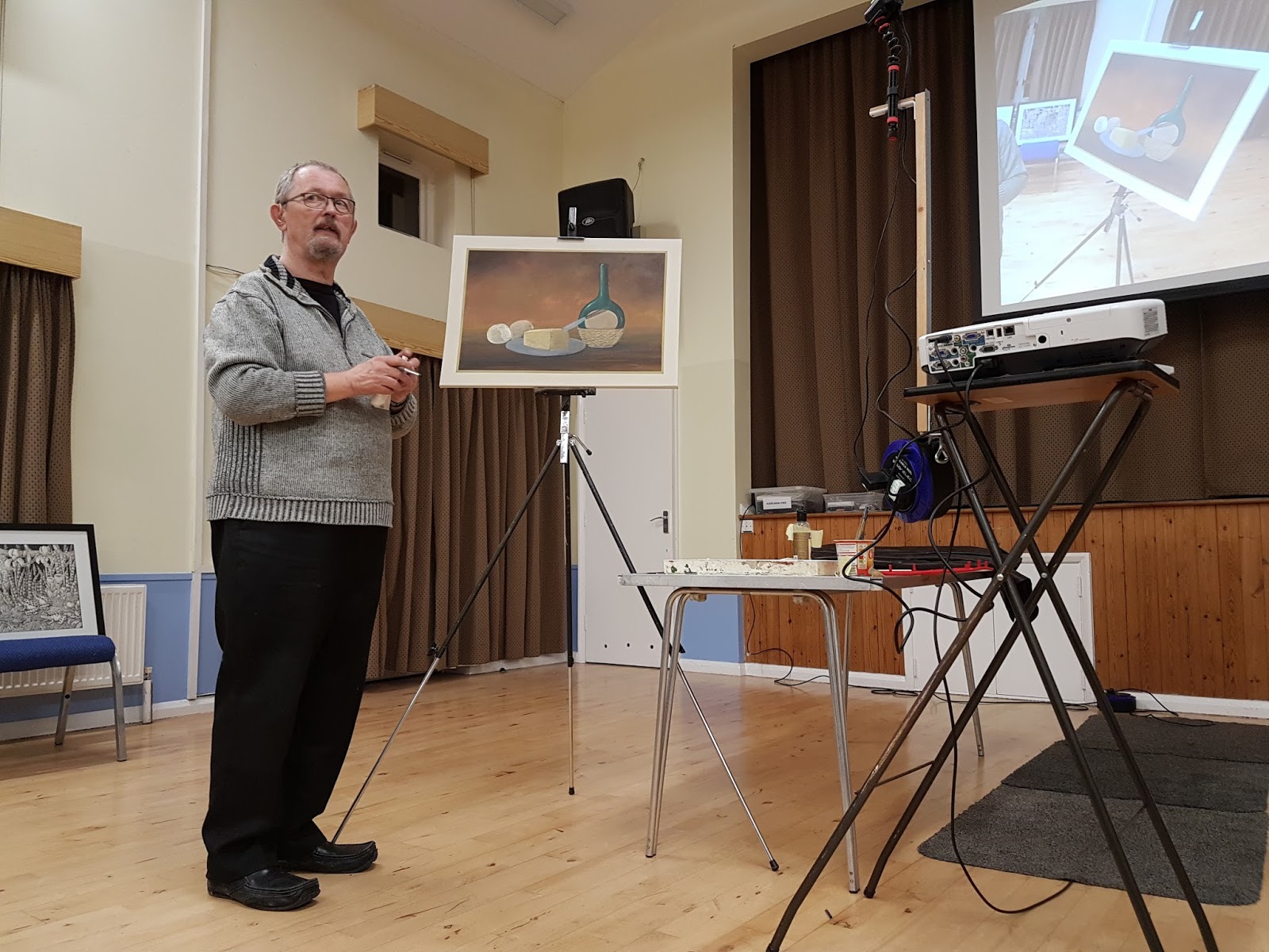 Virginia Water Art Society Diary: Edwin Cripps Demonstration 7th March 2018