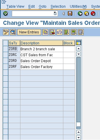 Define Sales Document Type in SAP