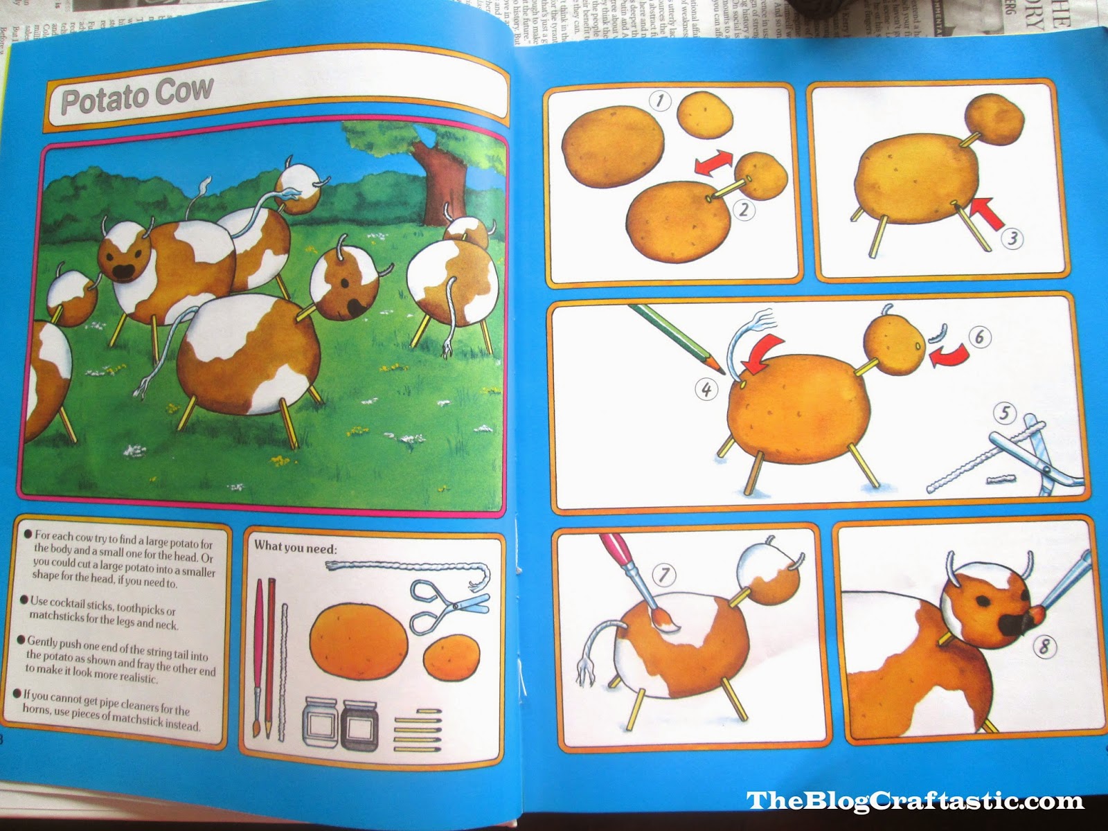 Canady Chaos: Crafting with Kids: Potato Cow