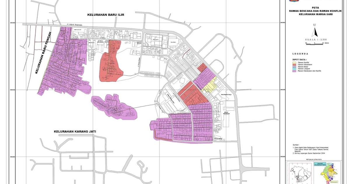 16+ Peta Kelurahan Balikpapan PNG