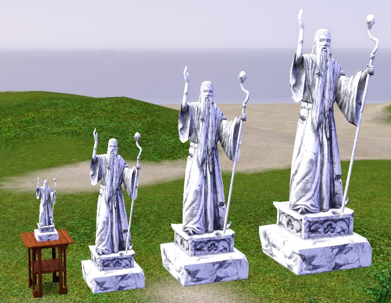My Sims 3 Blog: The Sims Medieval Wizard Statue for TS3 in 4 Sizes by ...