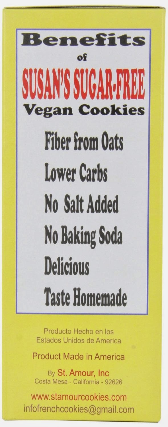 St Amour Cookies: Susan's Sugar Free Cookies