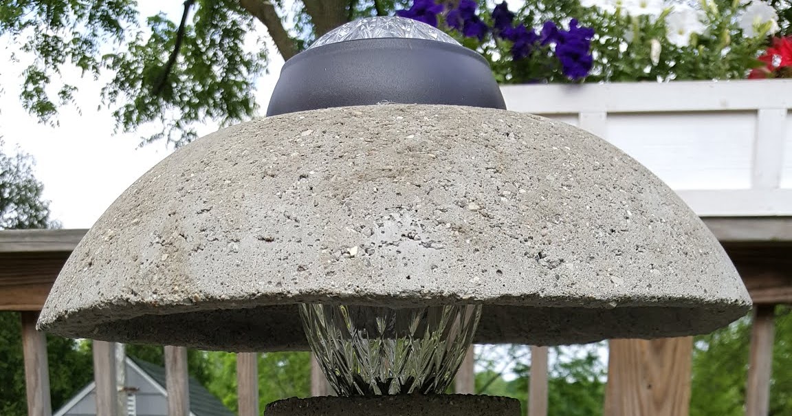 Gear Acres at Top of the Hill: Concrete Solar Lamp