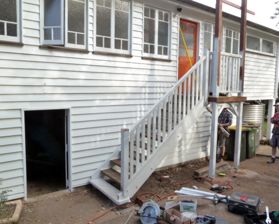 Fun and VJs: External Queenslander stairs