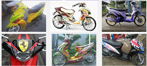 Gambar foto modifikasi mio j, gt, gt soul drag velg 17 hitam dan sporty ...