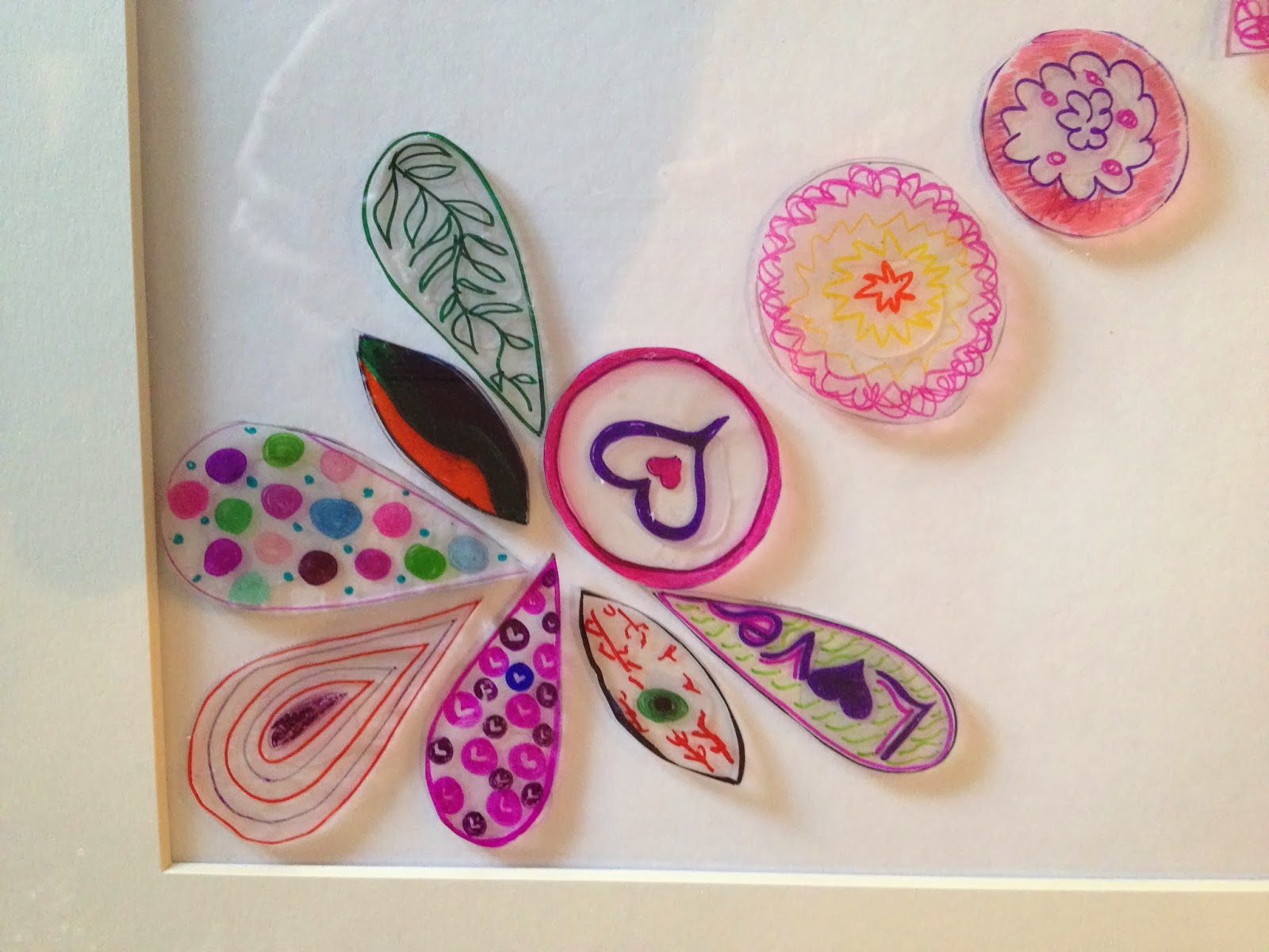 mintagehome: Some New Art- Shrinky DInks Framed