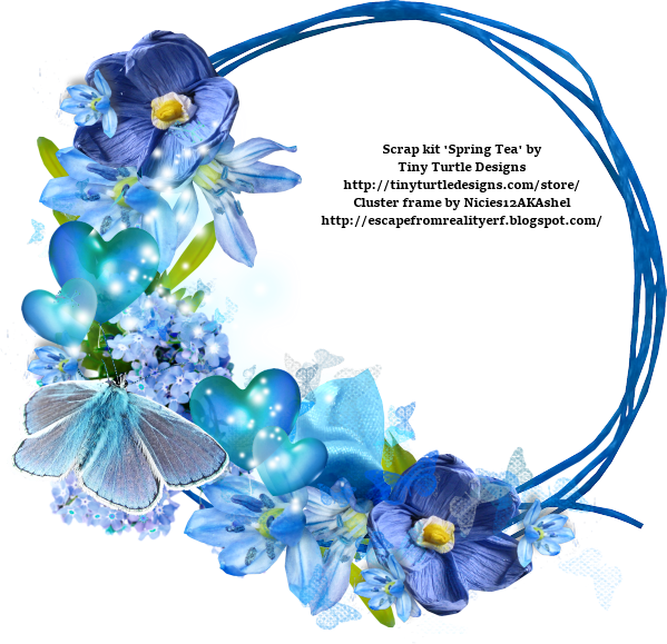 Escape From Reality Blog: FTU Cluster Frames "Spring Tea"