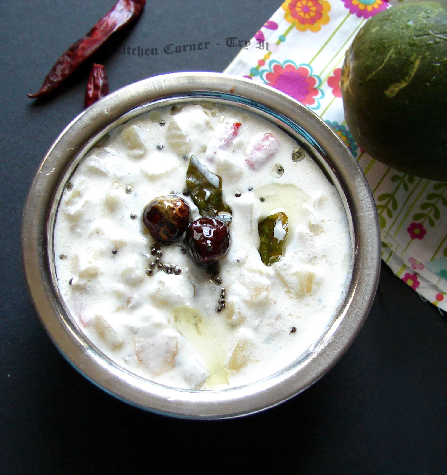 Vellarikka Pachadi/Cucumber Pachadi