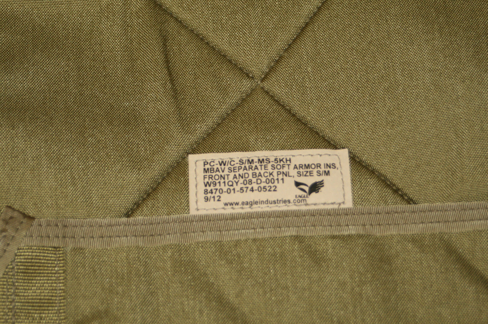 Webbingbabel: Eagle Industries MBAV Plate Carrier Khaki