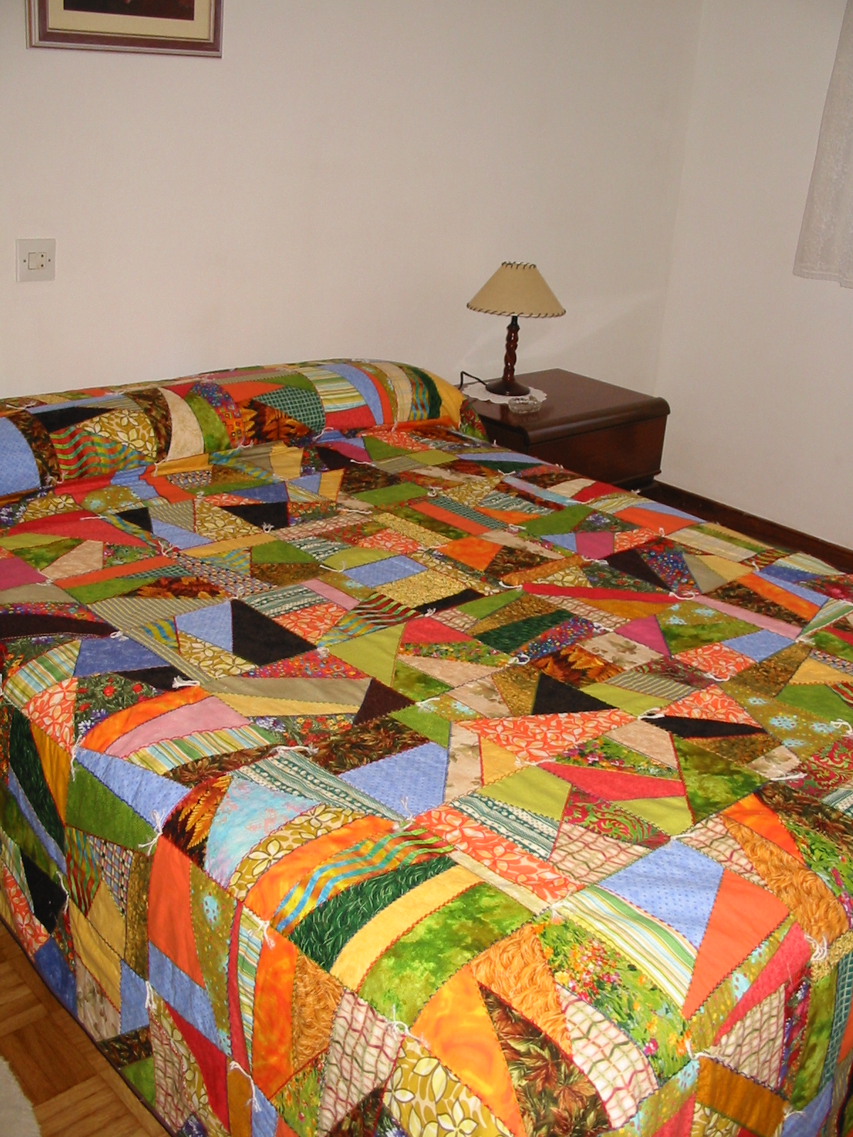 espe patchwork: Colcha patchwork loco