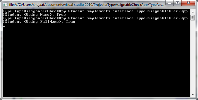 Muhammad Shujaat Siddiqi If Type Implements Interface True Part I
