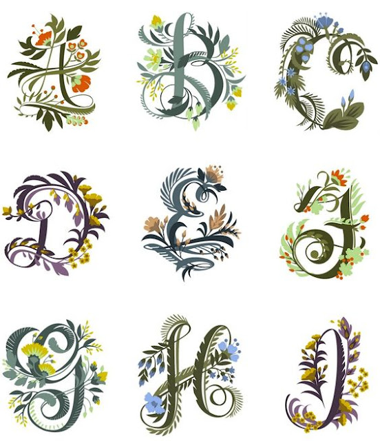 Content in a Cottage: Floral Alphabet