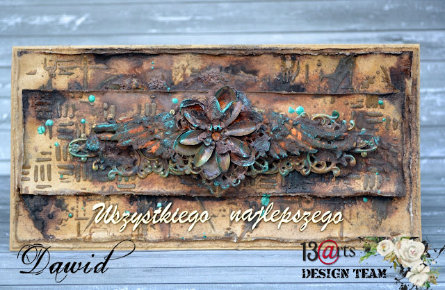 13 arts: Zardzewiała kartka / A rusty card