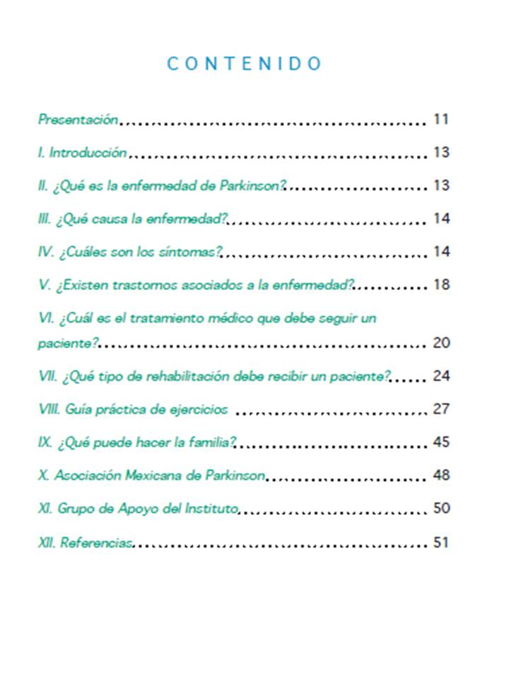 Programa de Cuidados Paliativos (PRACUP) INNN: GUÍA PARKINSON
