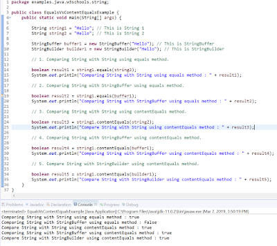 Java | Difference between String.equals() and String.contentEquals ...