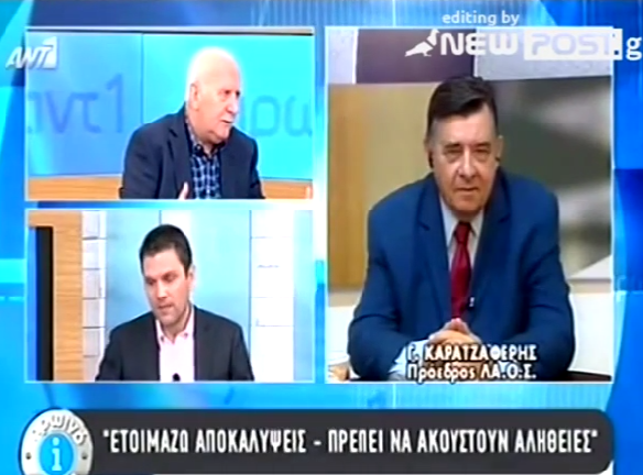 ΟΝ LINE PAPADOPOULOS: Καρατζαφέρης: Ετοιμάζω μεγάλη αποκάλυψη (Βίντεο)