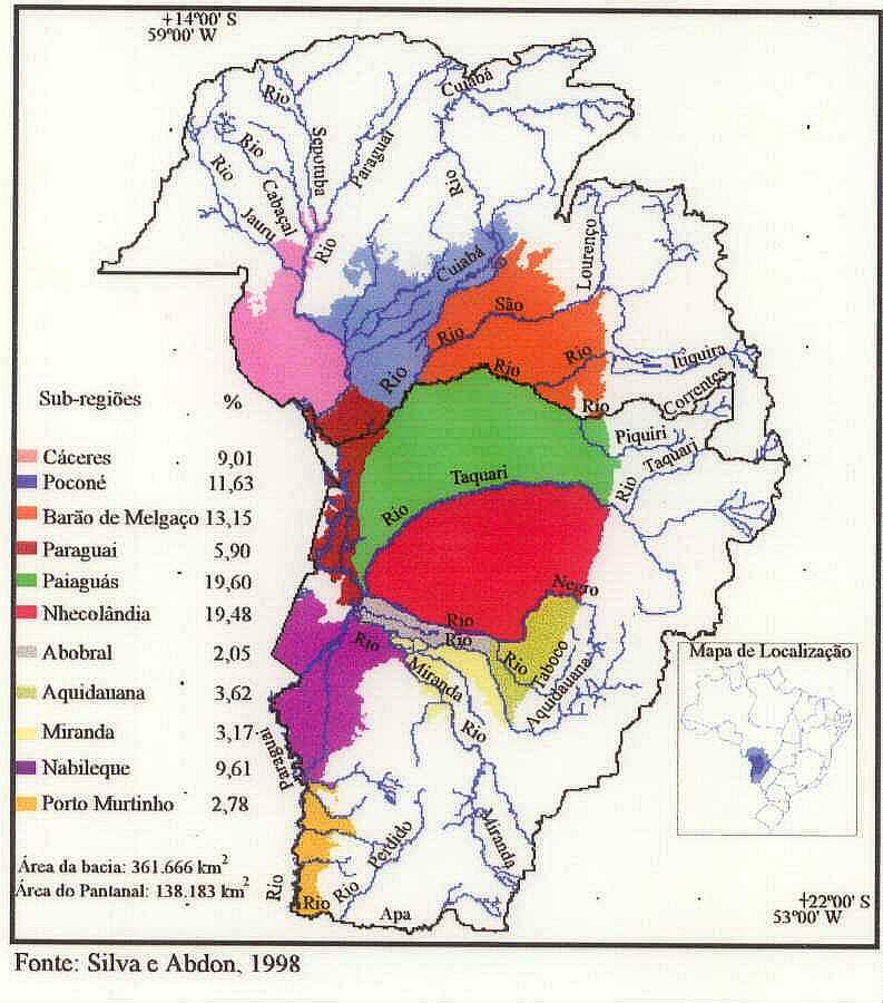 Municípios Turísticos Mato Grosso: LOCALIZAÇÃO PANTANAL