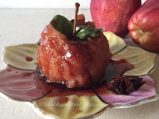 Shobha's Food Mazaa: PRESSURE COOKER POACHED APPLES