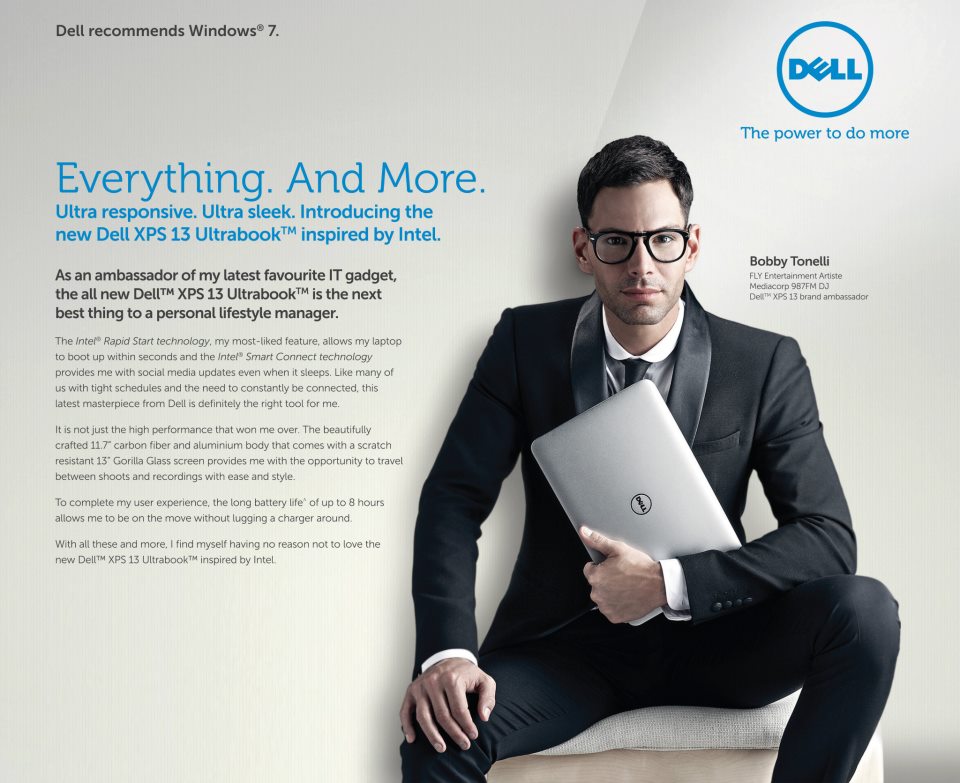 LIRONG'S FASHION STYLIST PORTFOLIO: DELL AD FOR BOBBY TONELLI