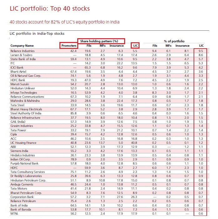 EASY Ways to Invest in India: LIC's Share / Equity Portfolio