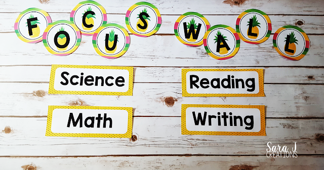 Pineapple Themed Classroom Decor | Sara J Creations