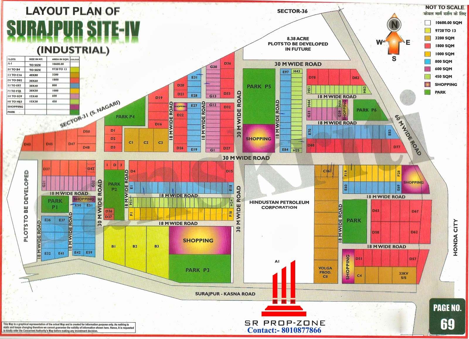 UPSIDC Industrial Area Surajpur Site-IV Layout Map Greater Noida