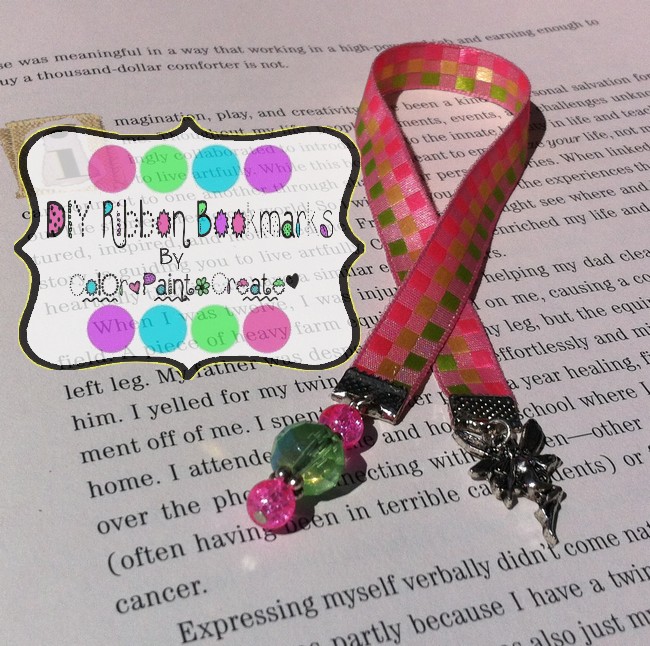 DIY Ribbon Bookmarks - Color.Paint.Create.