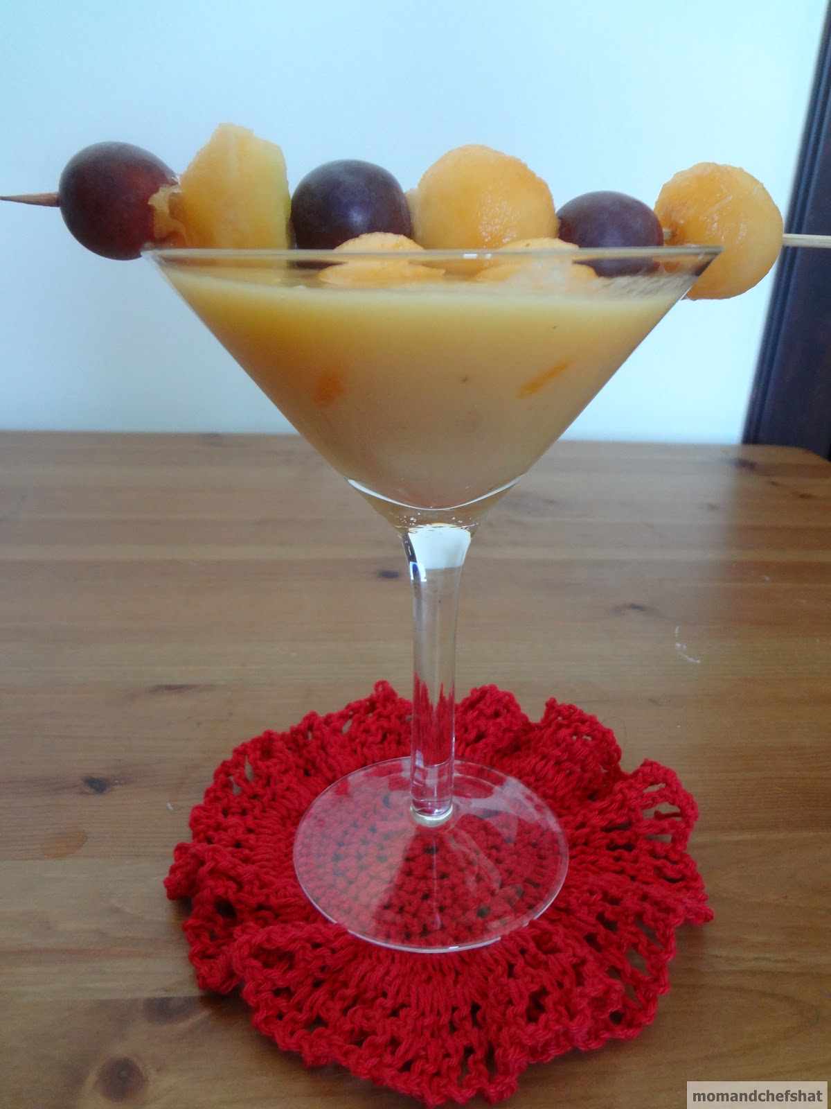 Cooking in mommy's shoes: Rock melon cocktail - Toast to a rocker boy