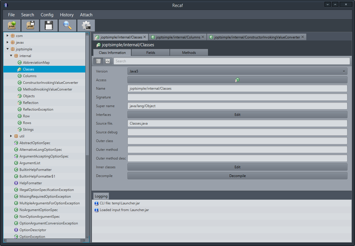 Recaf A Modern Java Bytecode Editor