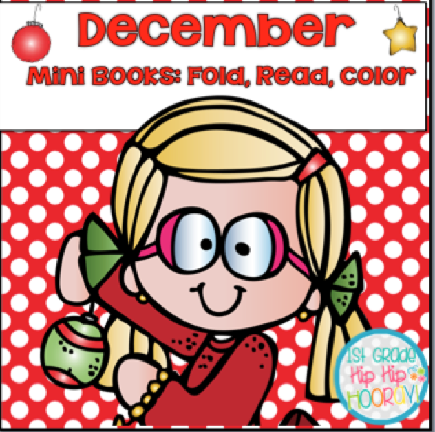 1st Grade Hip Hip Hooray December Mini Book Print Fold Read 1st-grade-hip-hip-hooray-december-mini-book-print-fold-read