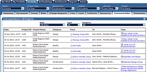 UniPhi: New Feature - Communication tab