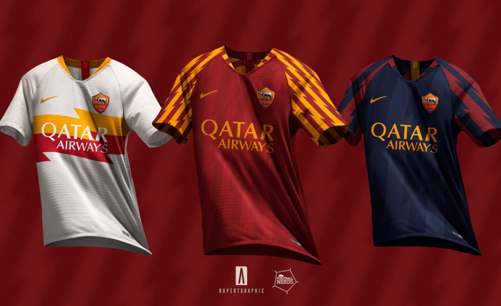 AS Roma 19-20 Concept Kits by Rupertalbe - Footy Headlines