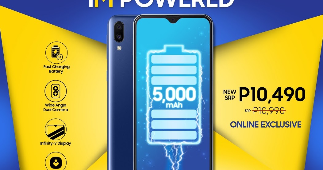 Samsung Galaxy M20 with 5000 mAh battery, smartphone for the ...