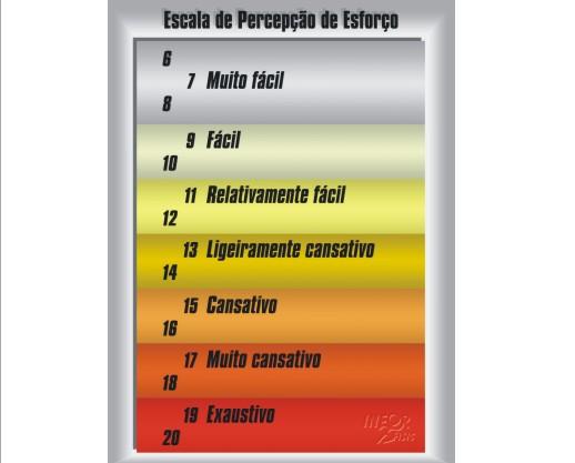 Percepção Subjetiva do Esforço – Escala de Borg