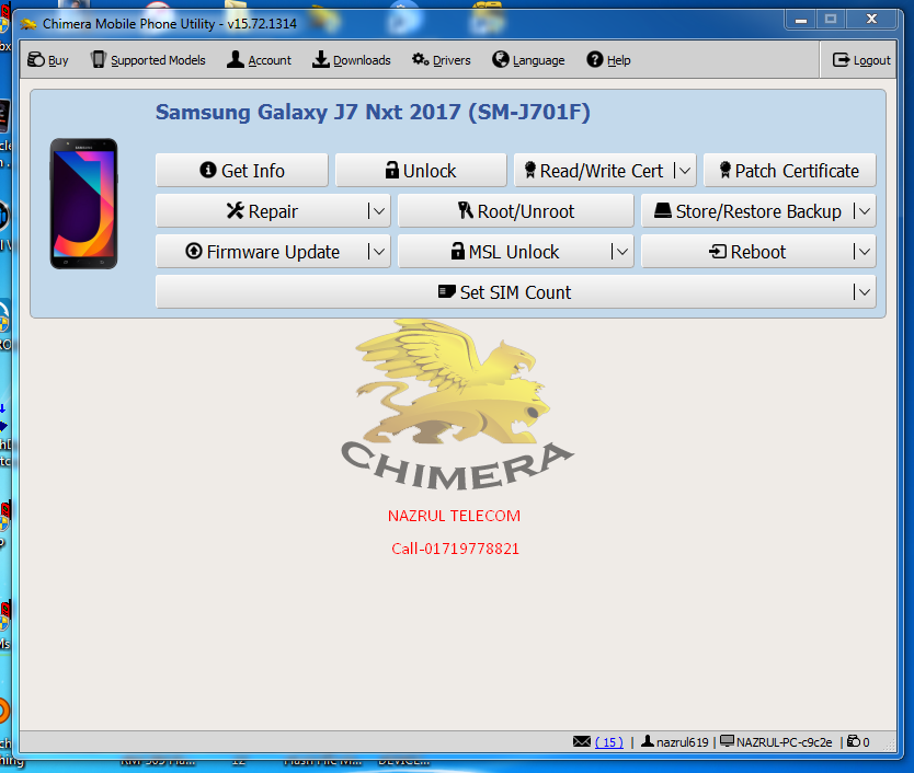 NAZRUL TELECOM: ChimeraTool download