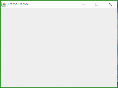 J Frame Created in Java - Programming Life