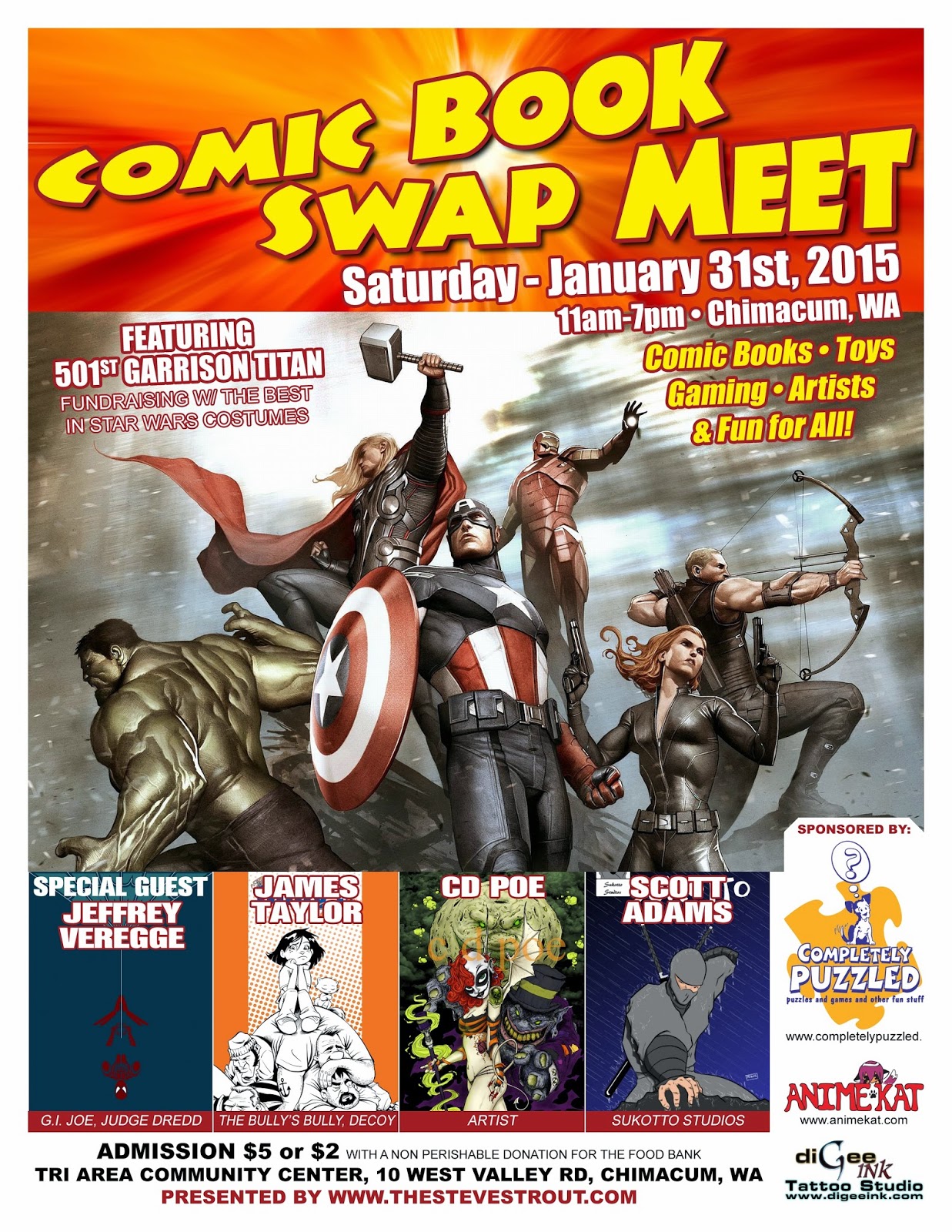 thestevestrout: Comic Book Swap Meet poster and more...