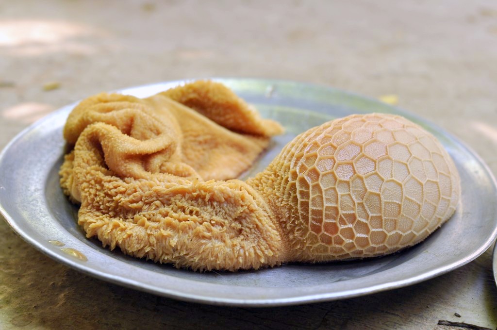 Jeevi Kitchen: Aattu Kudal Kulambu / Goat Intestine Curry