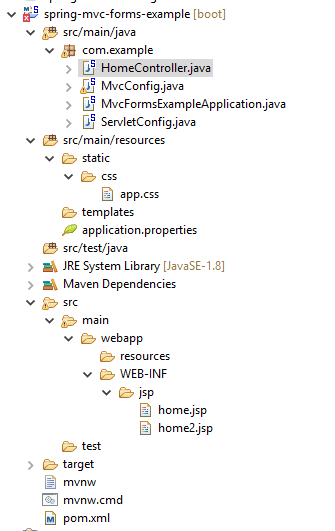 code-with-the-flow: Basic Spring MVC project with fom handling