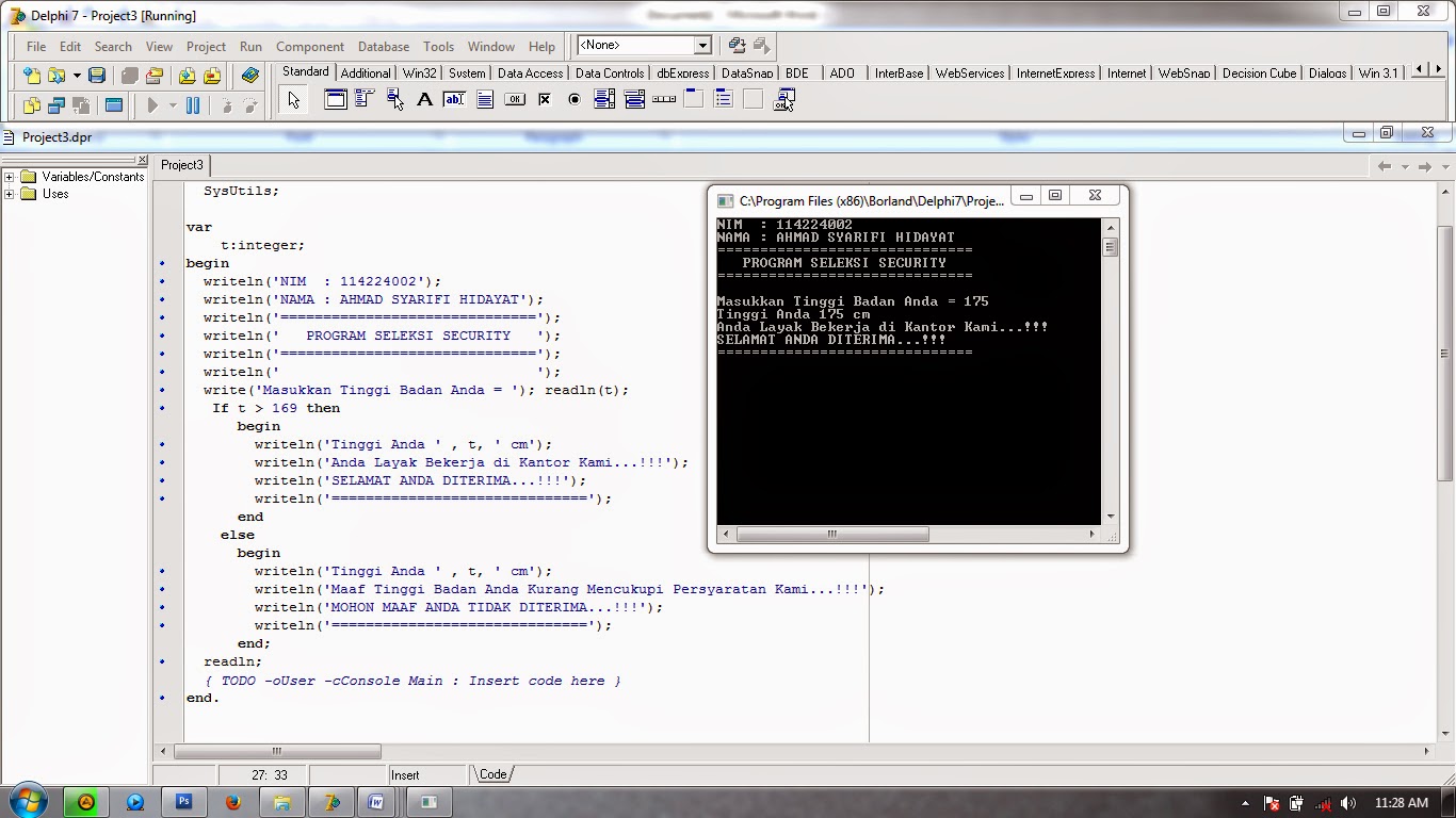 Mengenali Bahasa Pemrograman: CONTOH PENULISAN SCRIPT DASAR PEMBUATAN ...