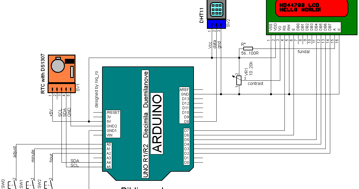 Arduino tehNiq: Weather station & manual adjust for RTC clock with ...