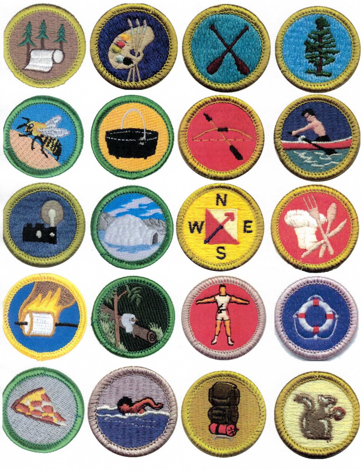 The Little Fabric Blog: Kids Camping Patches FREE PRINTABLE