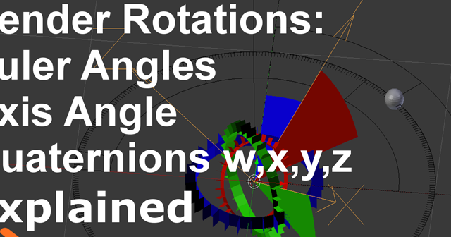 Blender-4d: Eulers angles et Quaternions angles expliqués dans Blender