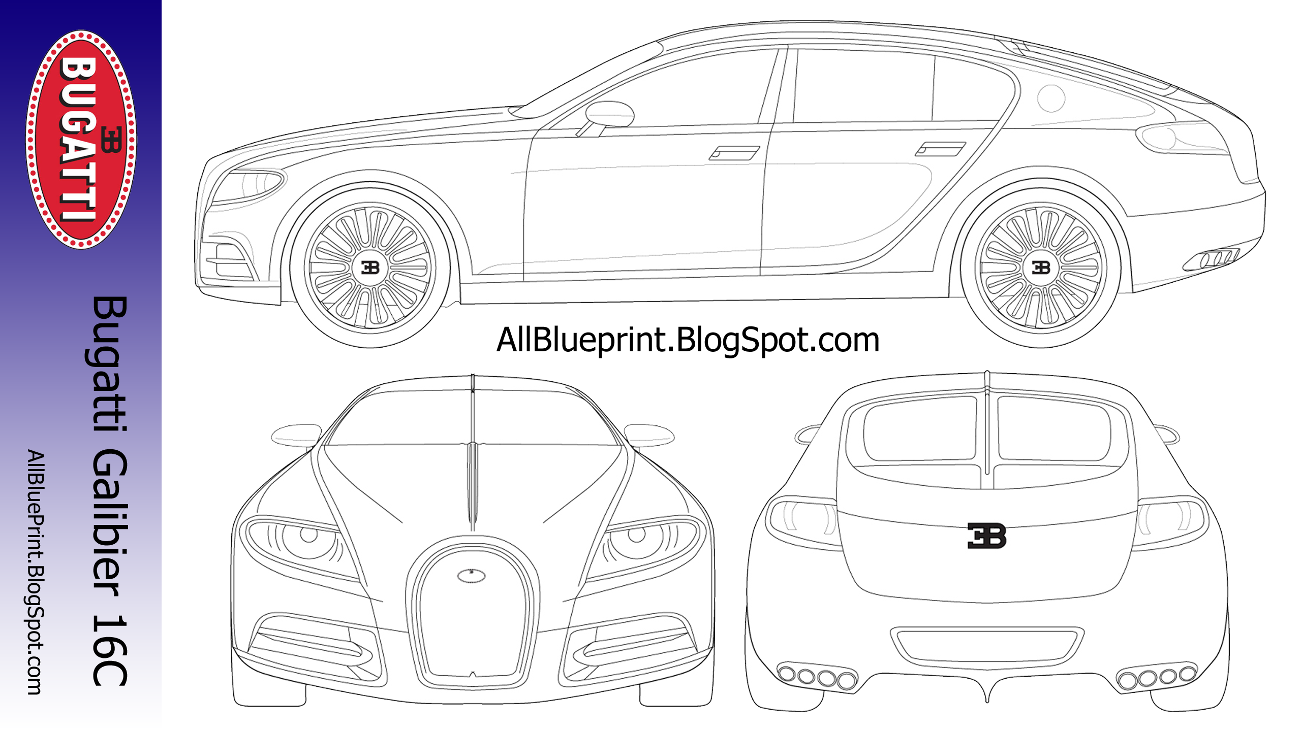 All BluePrint: Bugatti Galibier 16C 2009 2560x1440