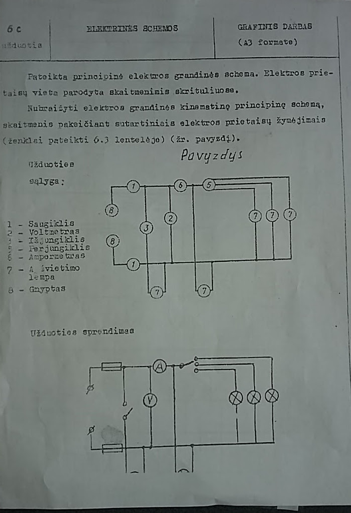 Mokslas: Principinių elektrinių schemų svarbiausi žymenys ir jų ...