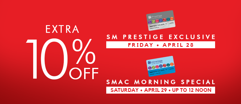 Manila Shopper: The SM Stores 3-day SALE: April 28-30 2017