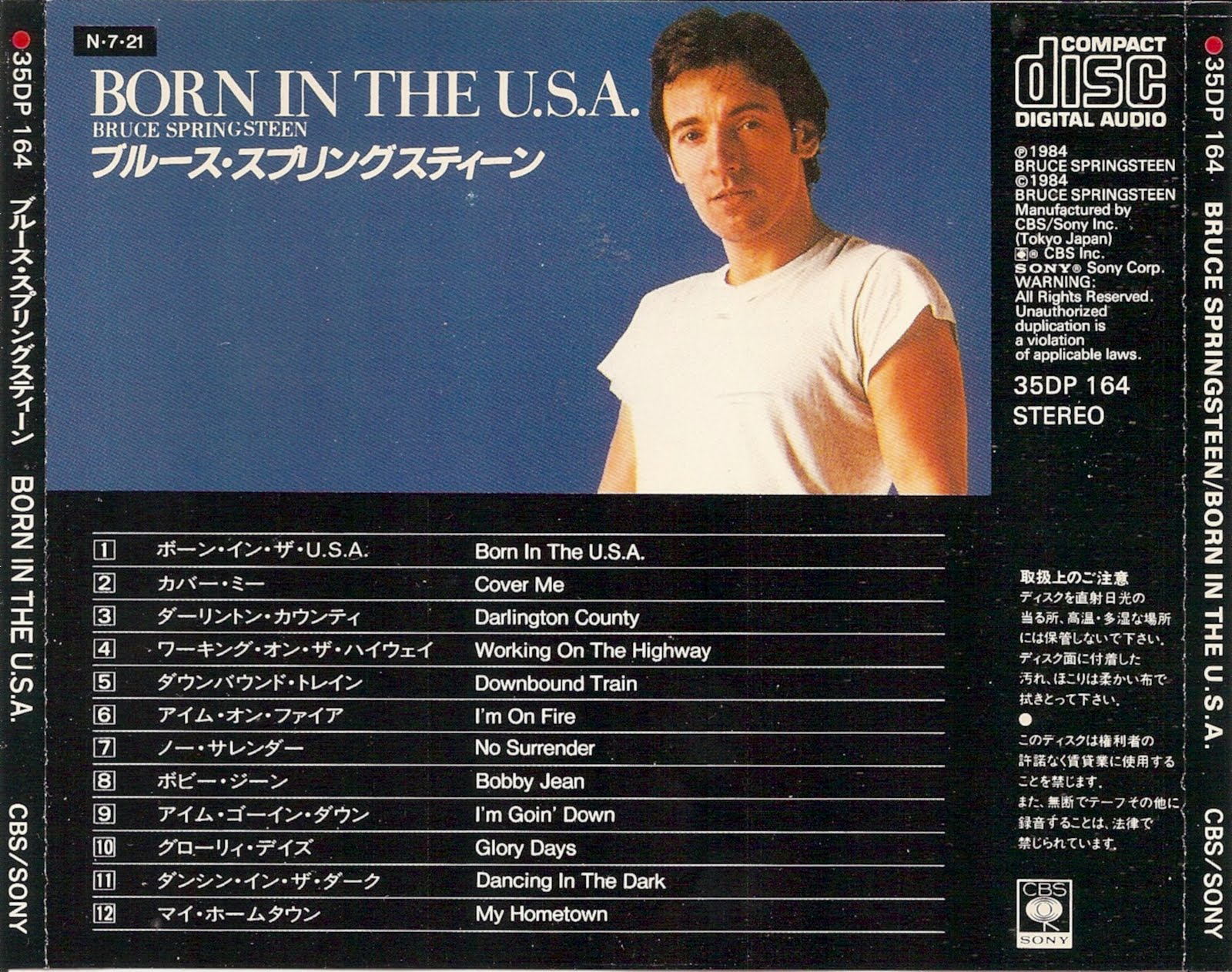 The First Pressing CD Collection: Bruce Springsteen - Born in the U.S.A.