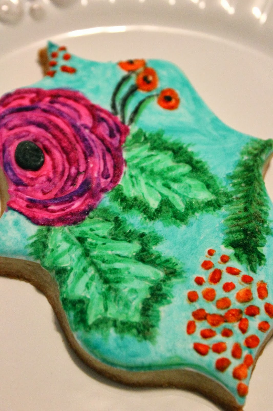 Sugar Bea's Blog: Secret Garden Cookies {Hand Painted}